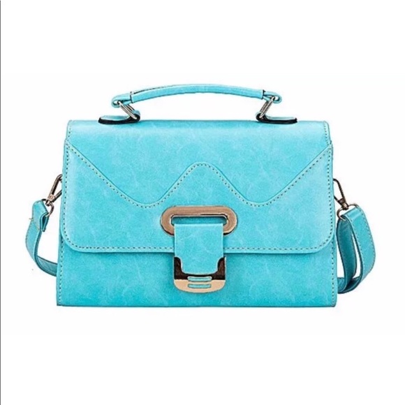 Lil & Lo | Bags | Nwt Turquoise Blue Bag Woptional Shoulder Strap ...